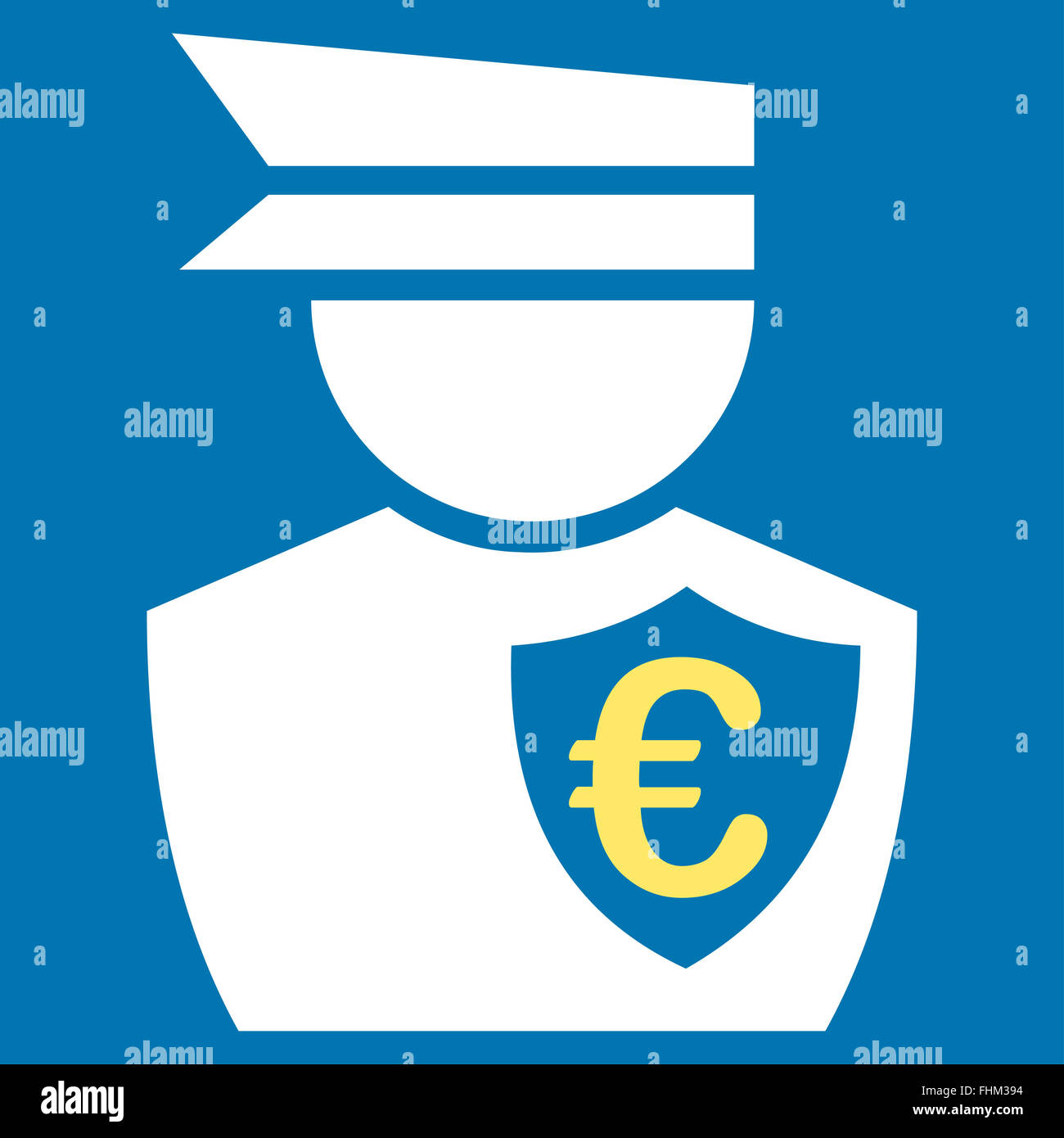 Euro Commissioner Icon Stock Photo - Alamy