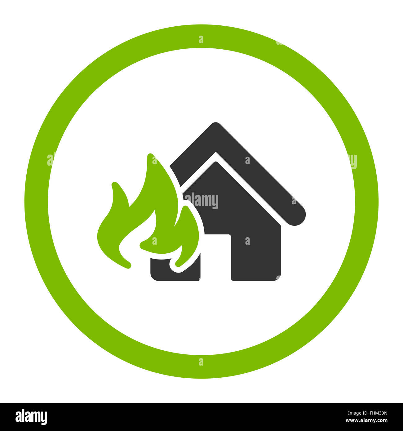 Fire Damage icon Stock Photo - Alamy
