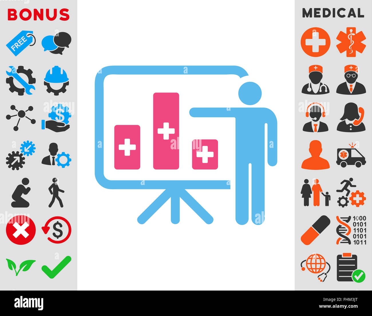 Medical Public Report Icon Stock Photo - Alamy