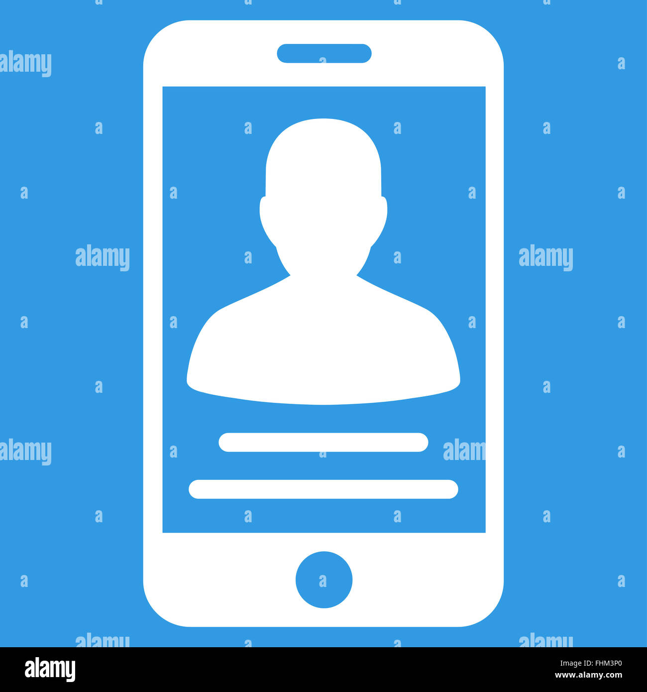 Patient Mobile Account Flat Icon Stock Photo - Alamy