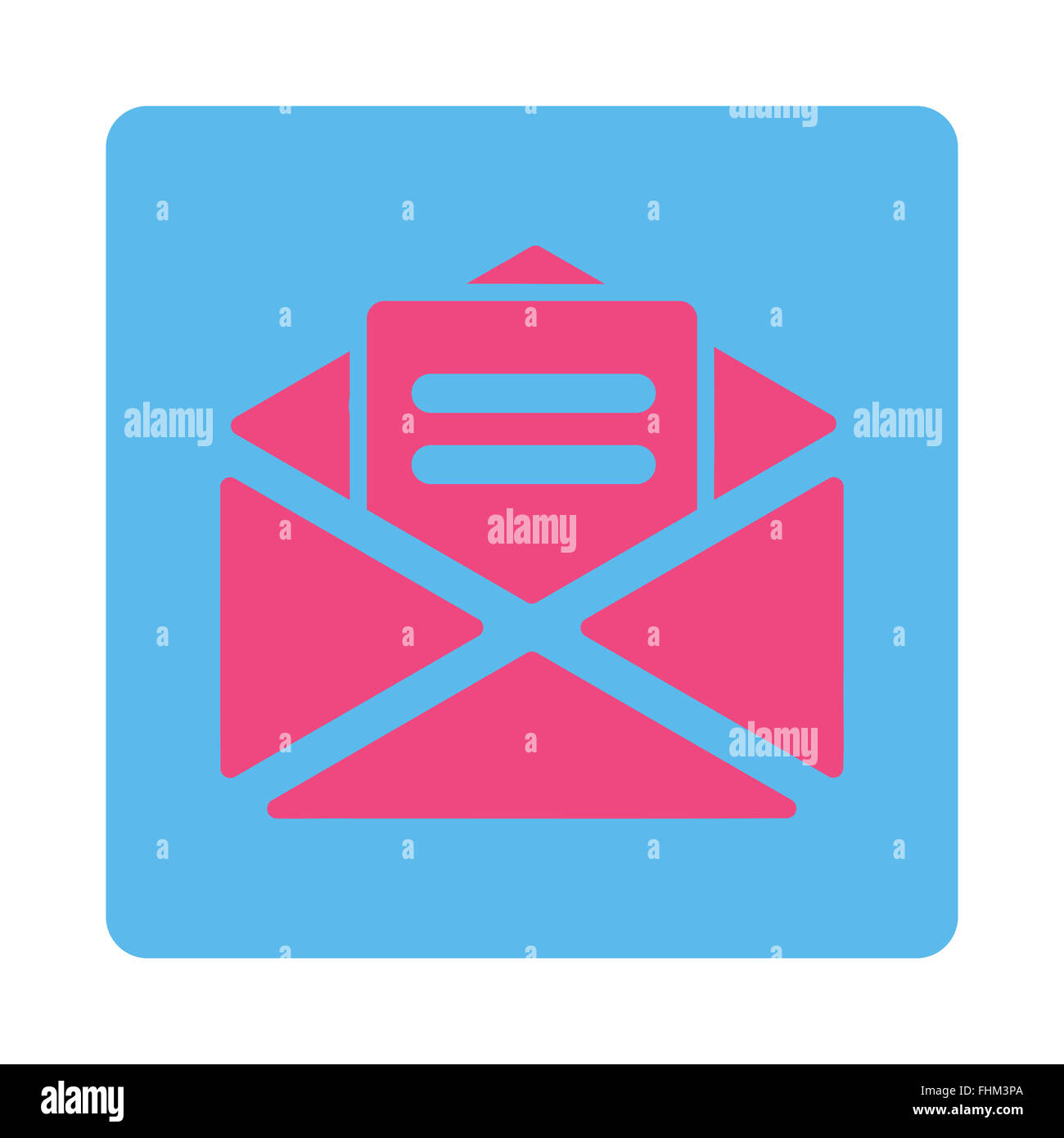 Open mail icon Stock Photo - Alamy