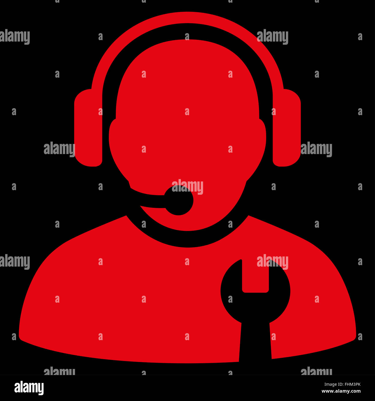 Service Operator Icon Stock Photo - Alamy