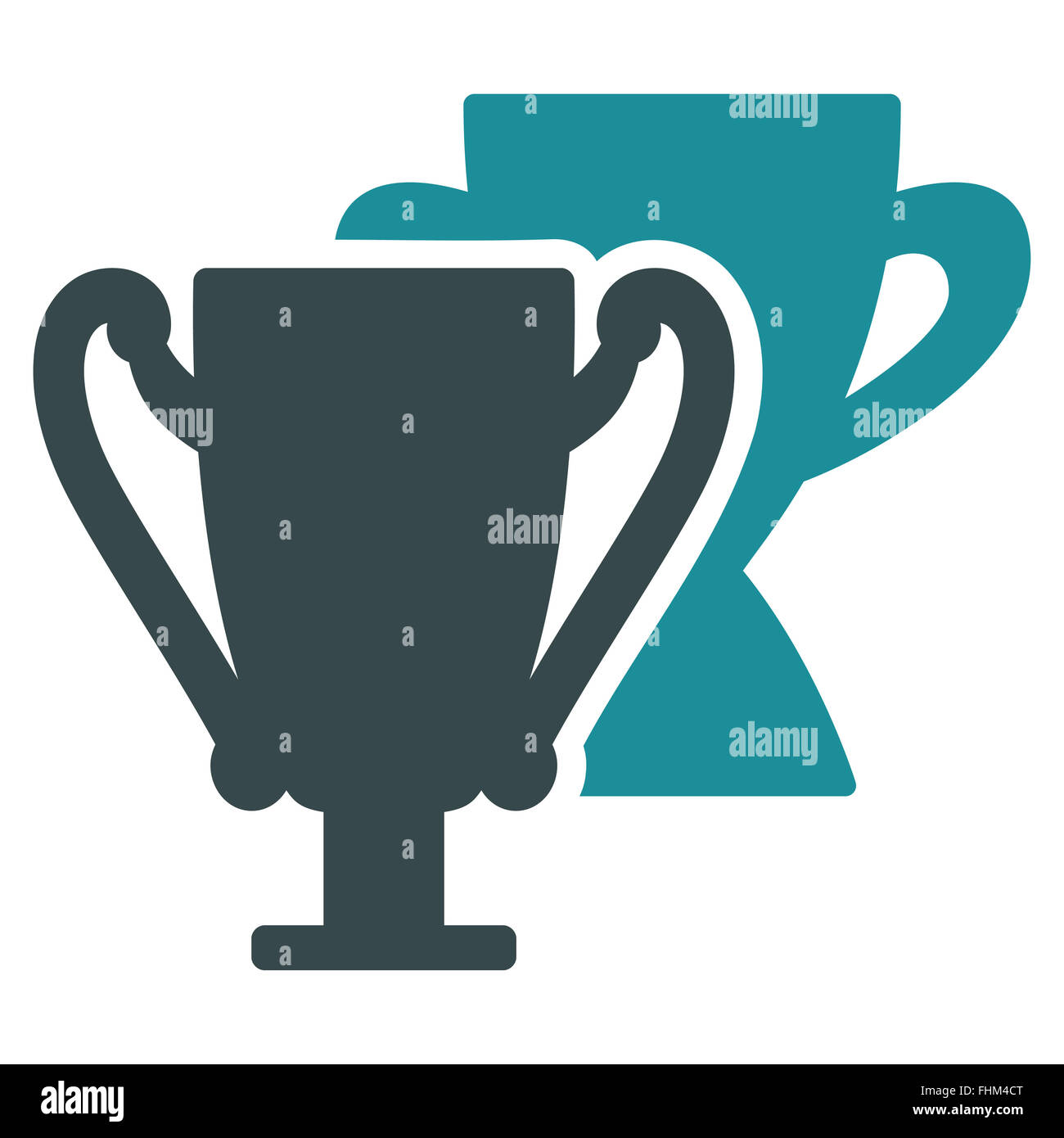 Trophy cups icon from Competition amp; Success Bicolor Icon Set Stock ...
