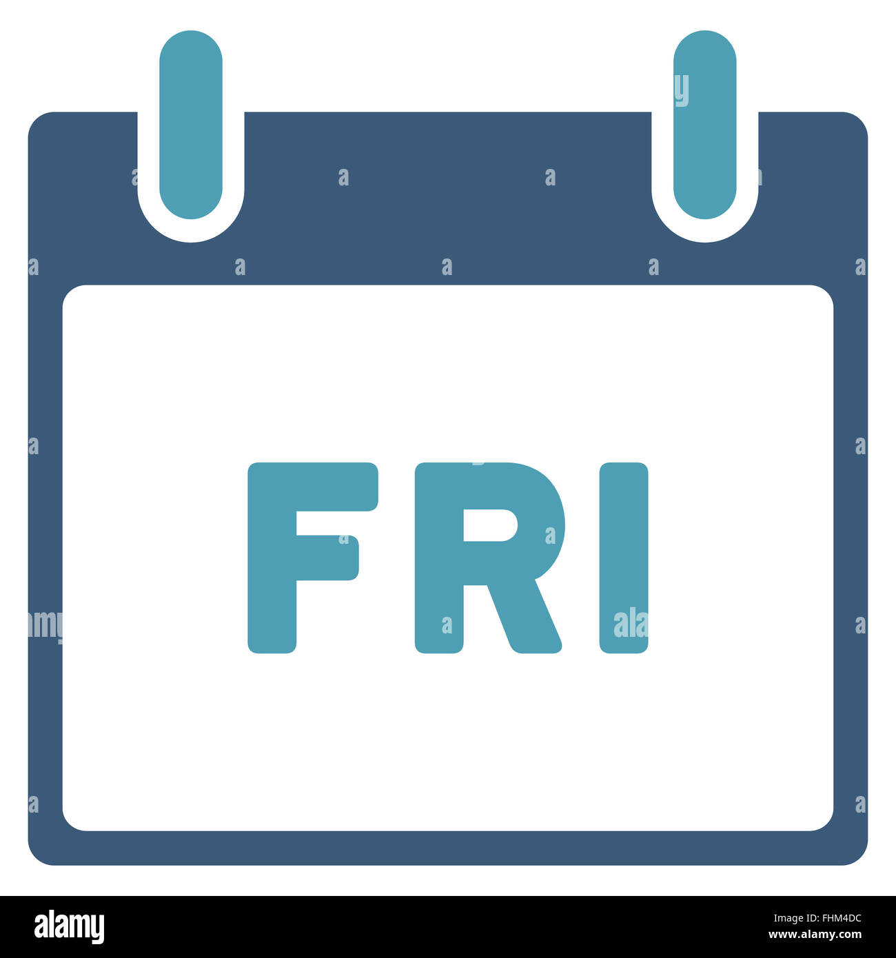 Friday Flat Icon Stock Photo - Alamy
