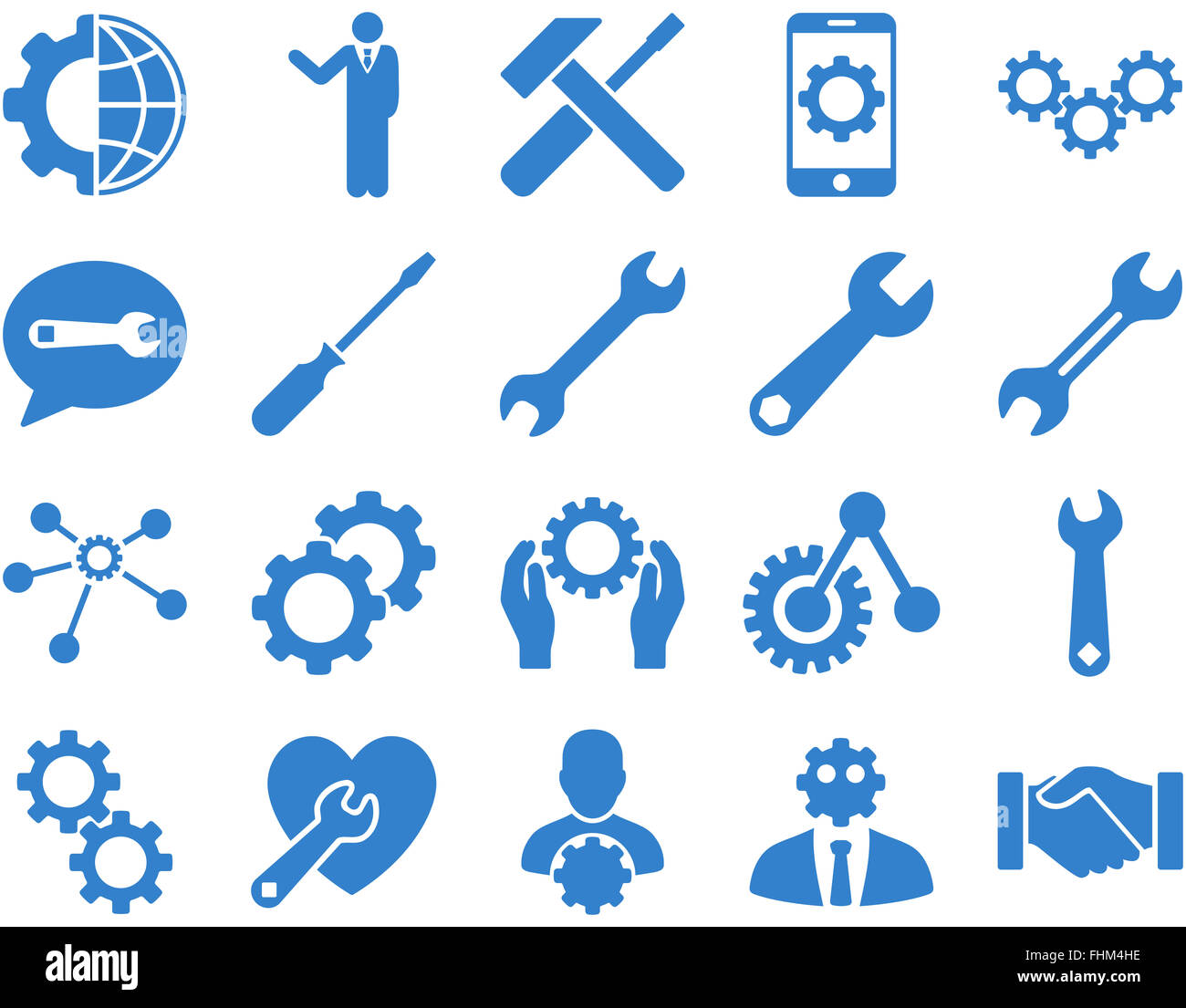 Settings and Tools Icons Stock Photo - Alamy