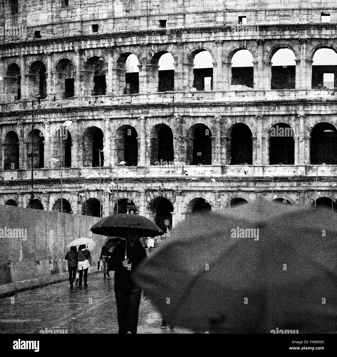 A rainy afternoon in the historic city of Rome - Italy Stock Photo - Alamy