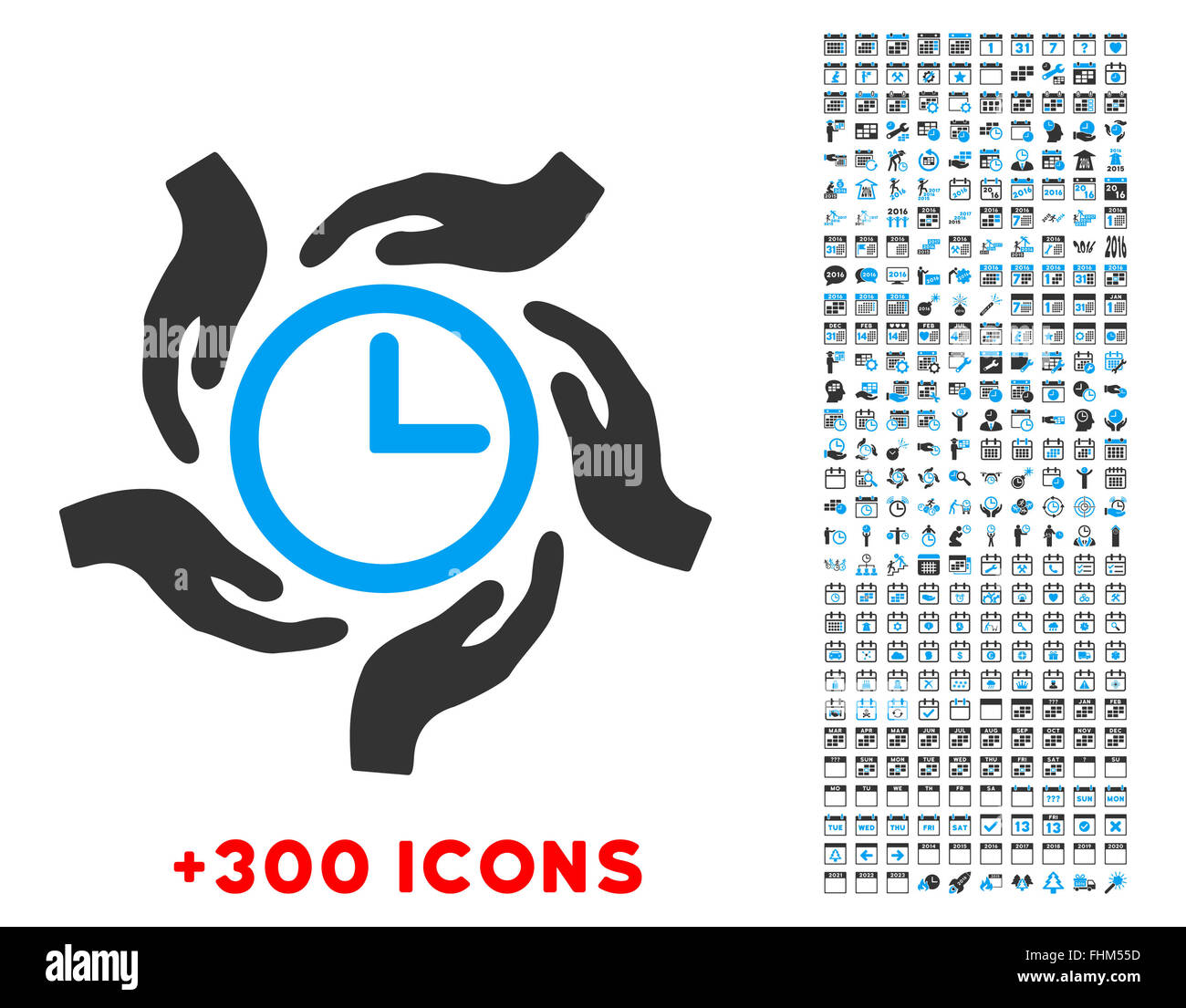 Time Care Icon Stock Photo - Alamy