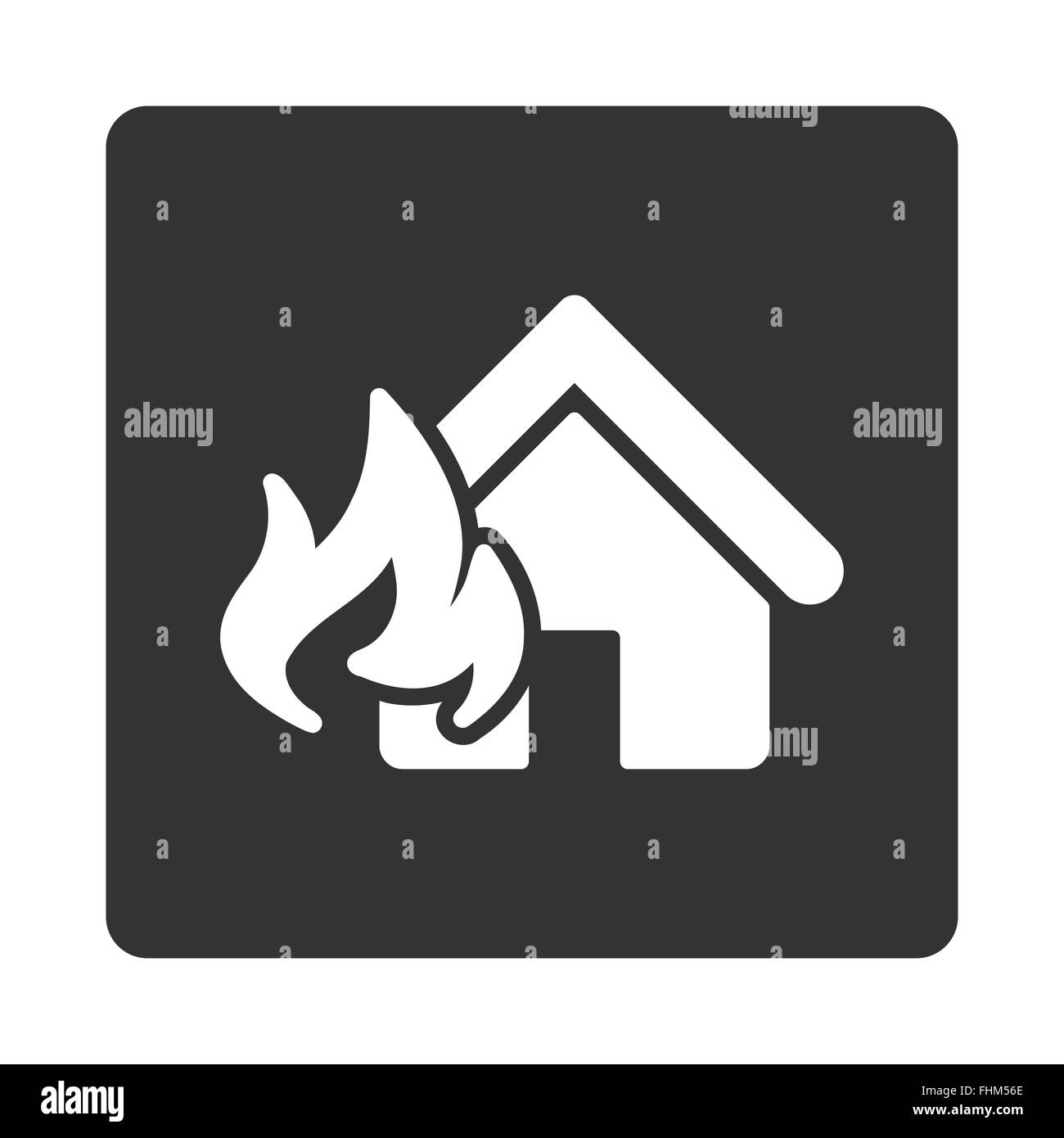 Fire Damage icon Stock Photo - Alamy