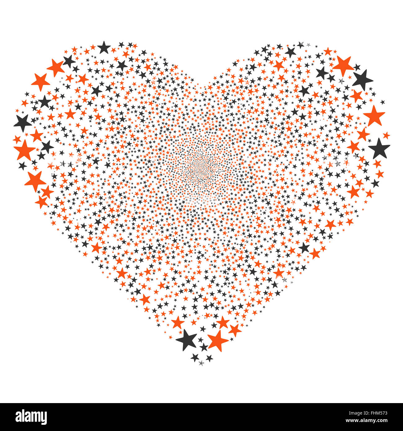 Star Salute Heart Stock Photo - Alamy