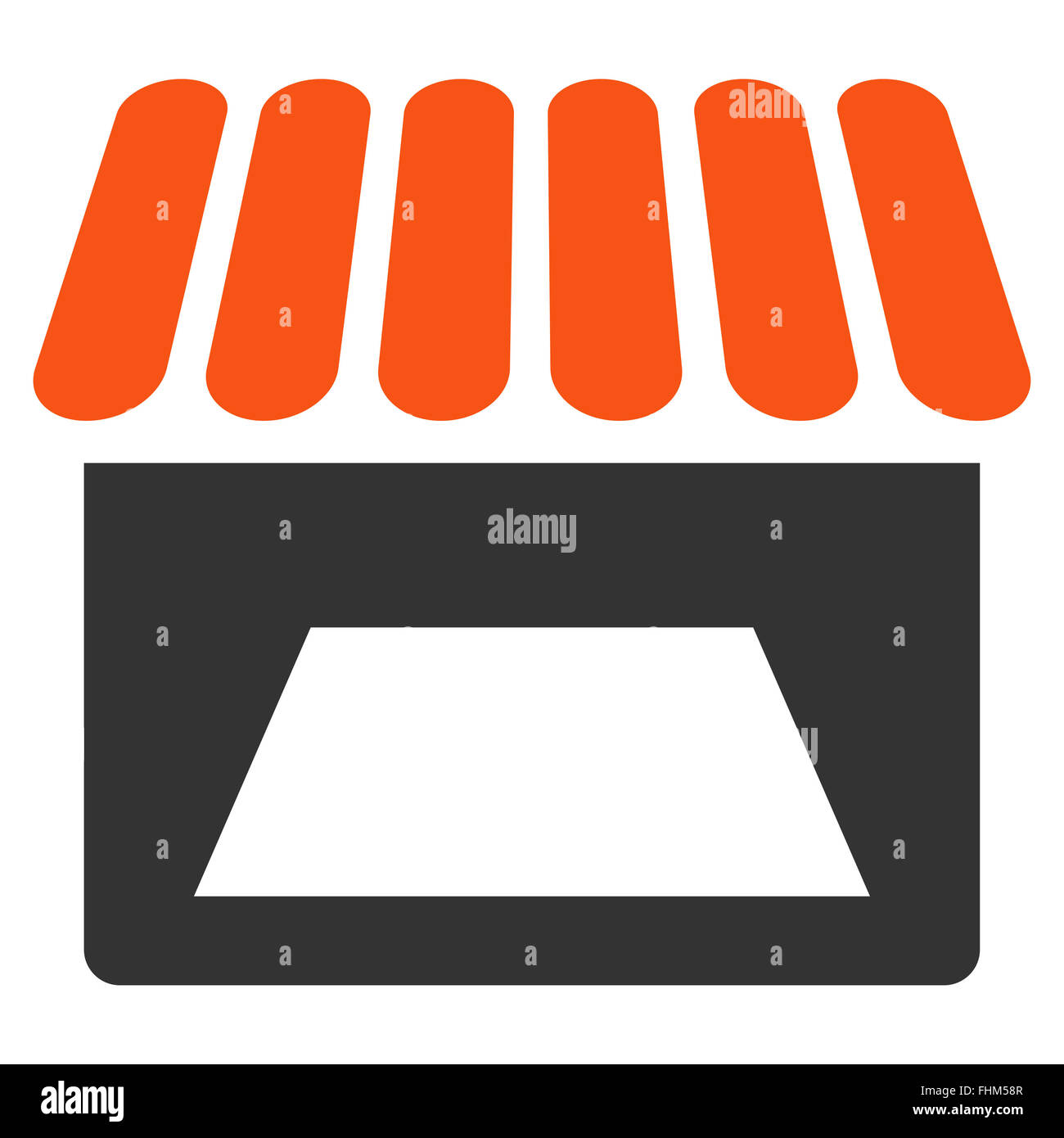 Store Flat Icon Stock Photo - Alamy