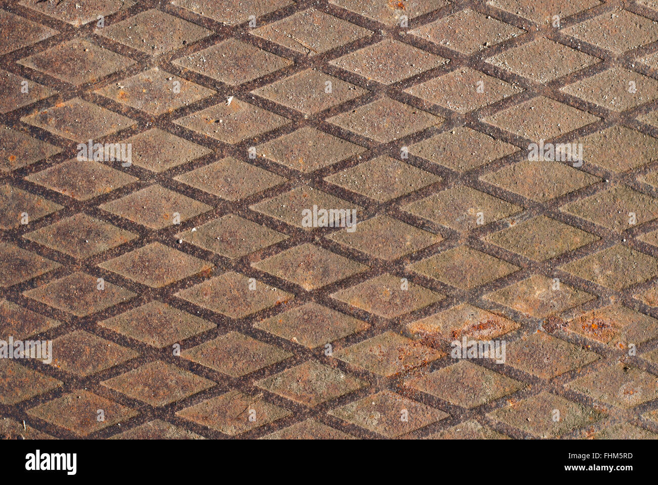 Old rusty iron plate with mesh pattern Stock Photo - Alamy