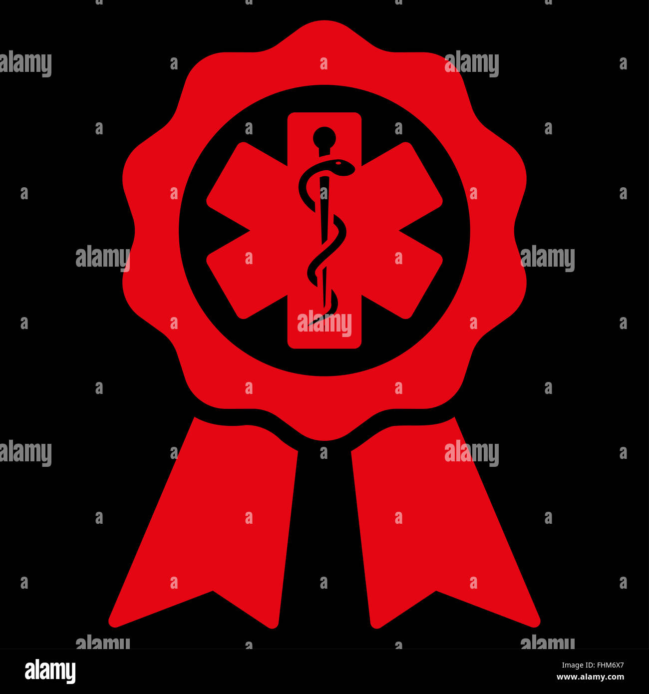 Medical Seal Icon Stock Photo - Alamy