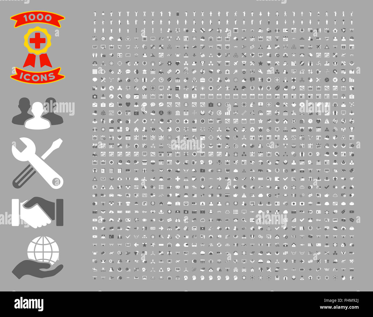 Set Of 1000 Flat Vector Icons Stock Photo - Alamy