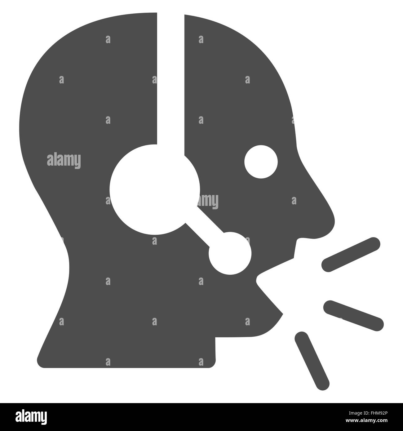 Man operator customer service speech Cut Out Stock Images & Pictures ...