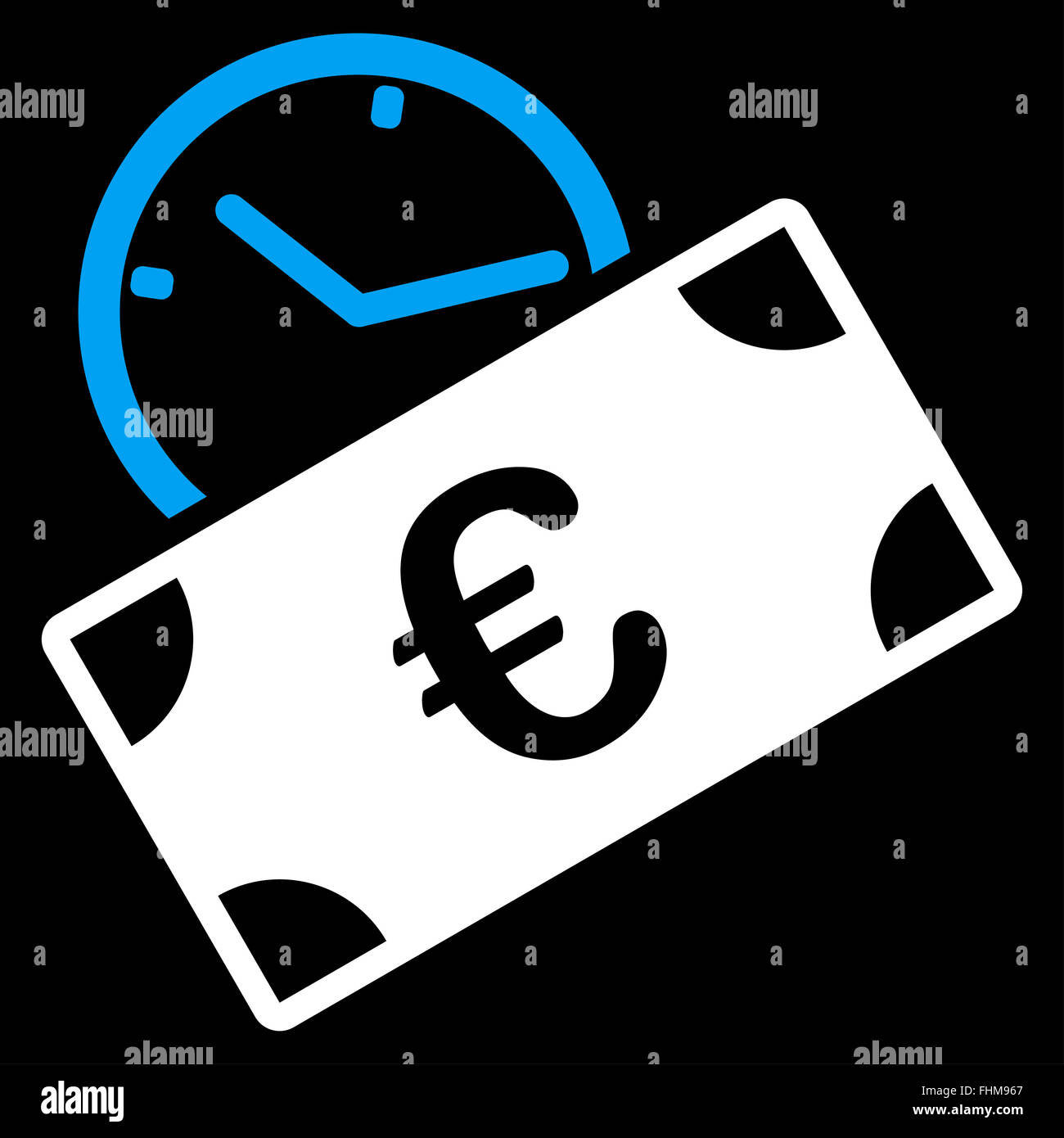 Euro Recurring Payment Icon Stock Photo - Alamy