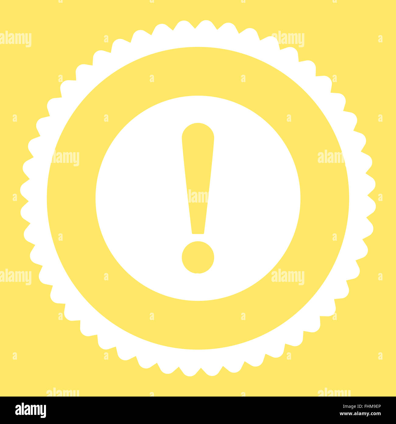Problem flat white color round stamp icon Stock Photo - Alamy
