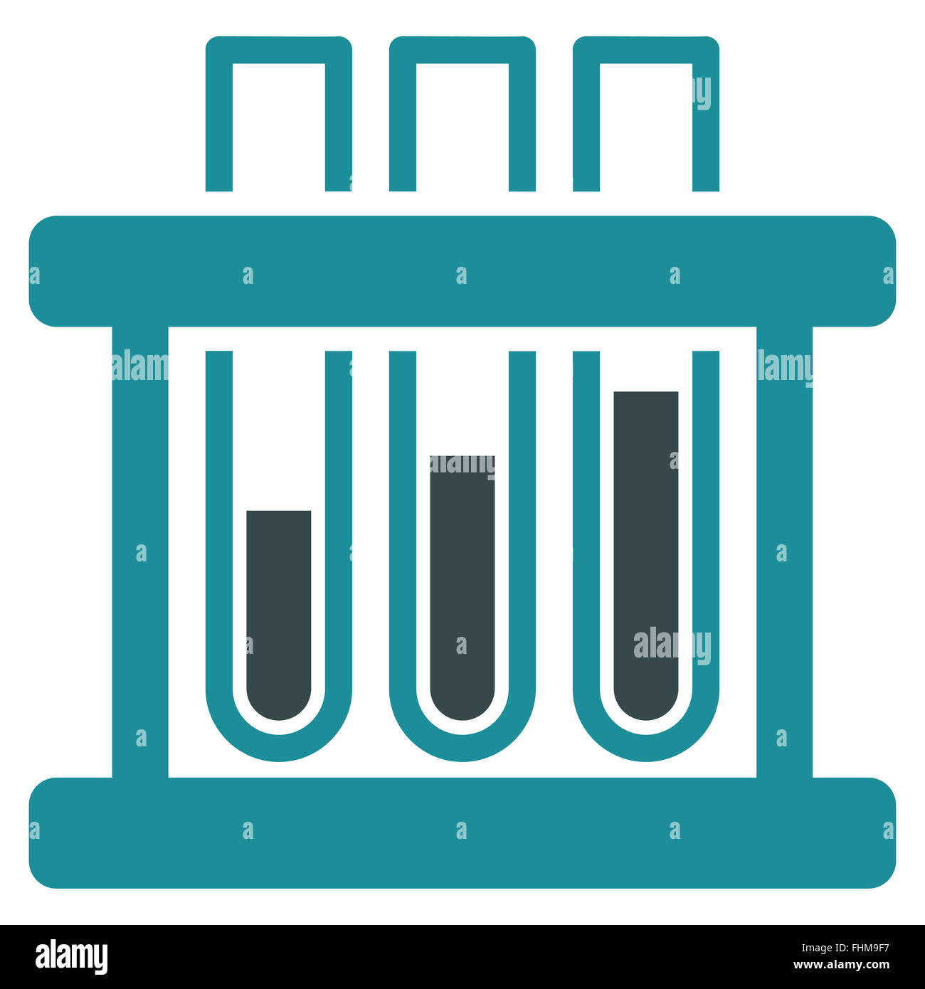 Test Tubes Icon Stock Photo - Alamy