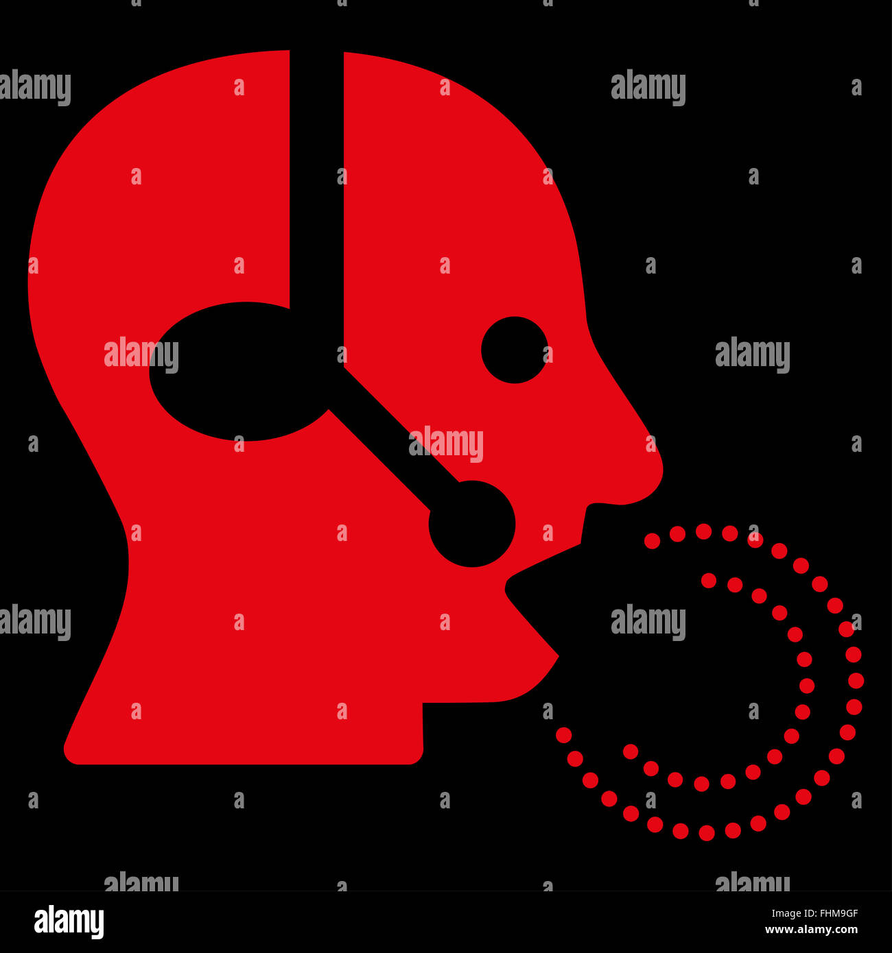 Operator Speech Icon Stock Photo - Alamy