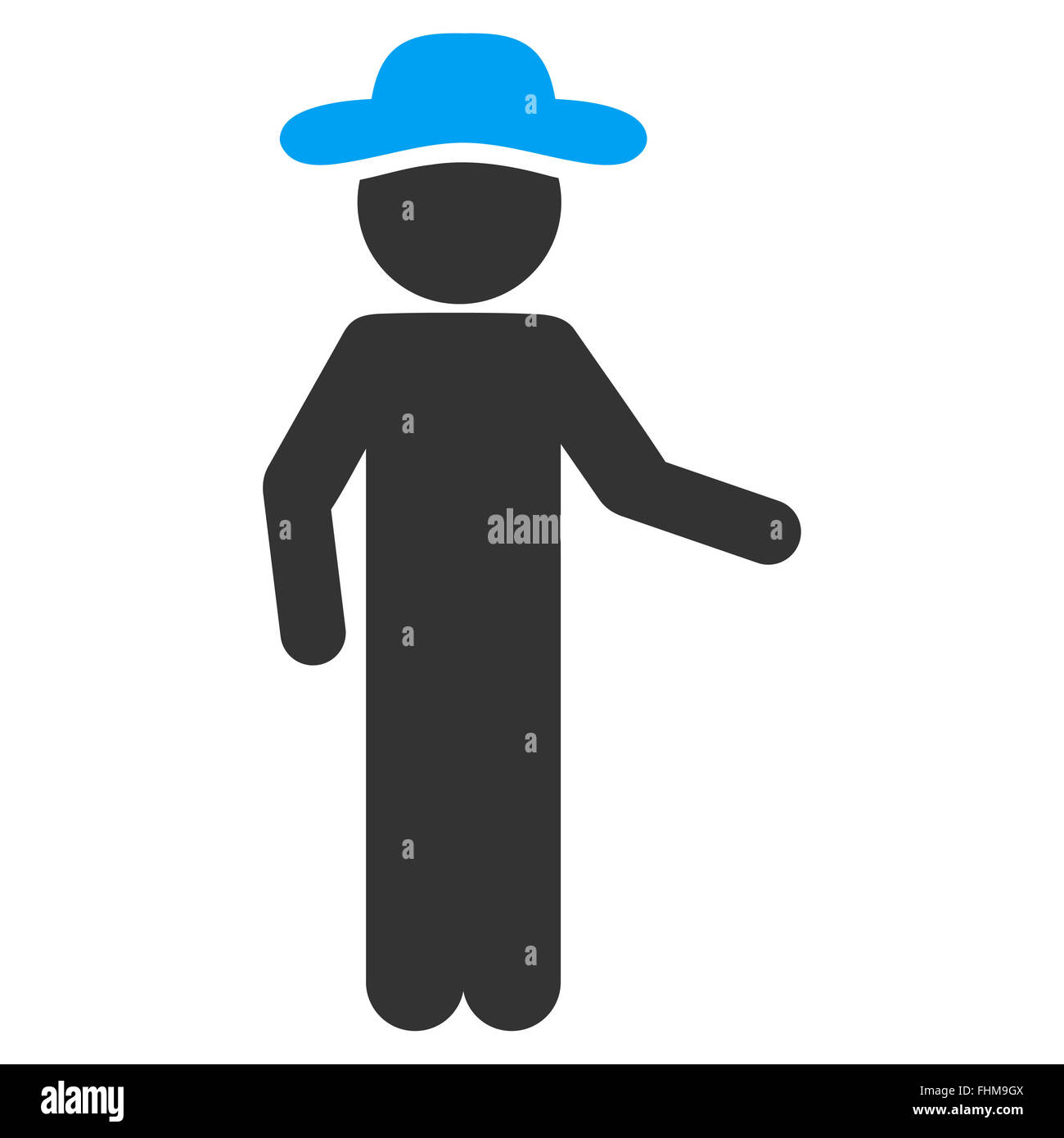 Guy Invitation Icon Stock Photo - Alamy