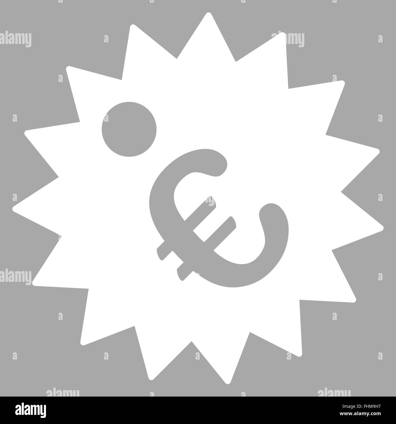 Euro Price Tag Icon Stock Photo - Alamy