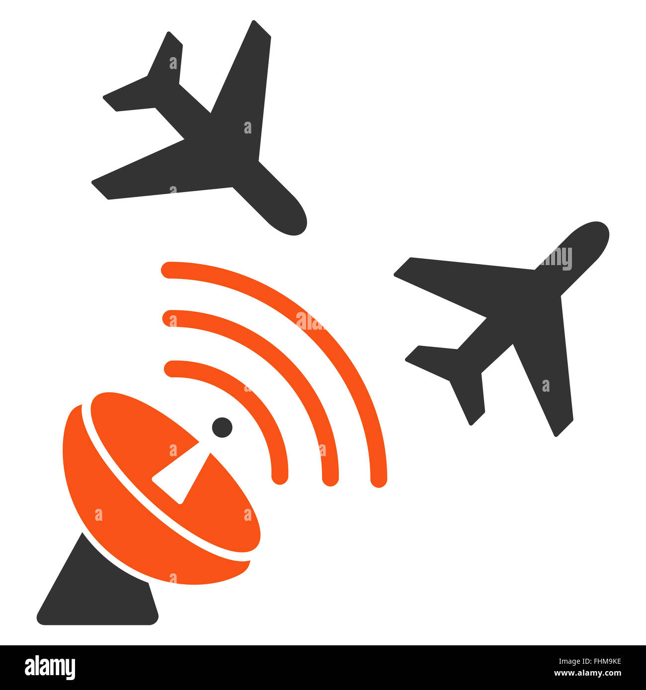 Flight Radar Icon Stock Photo - Alamy
