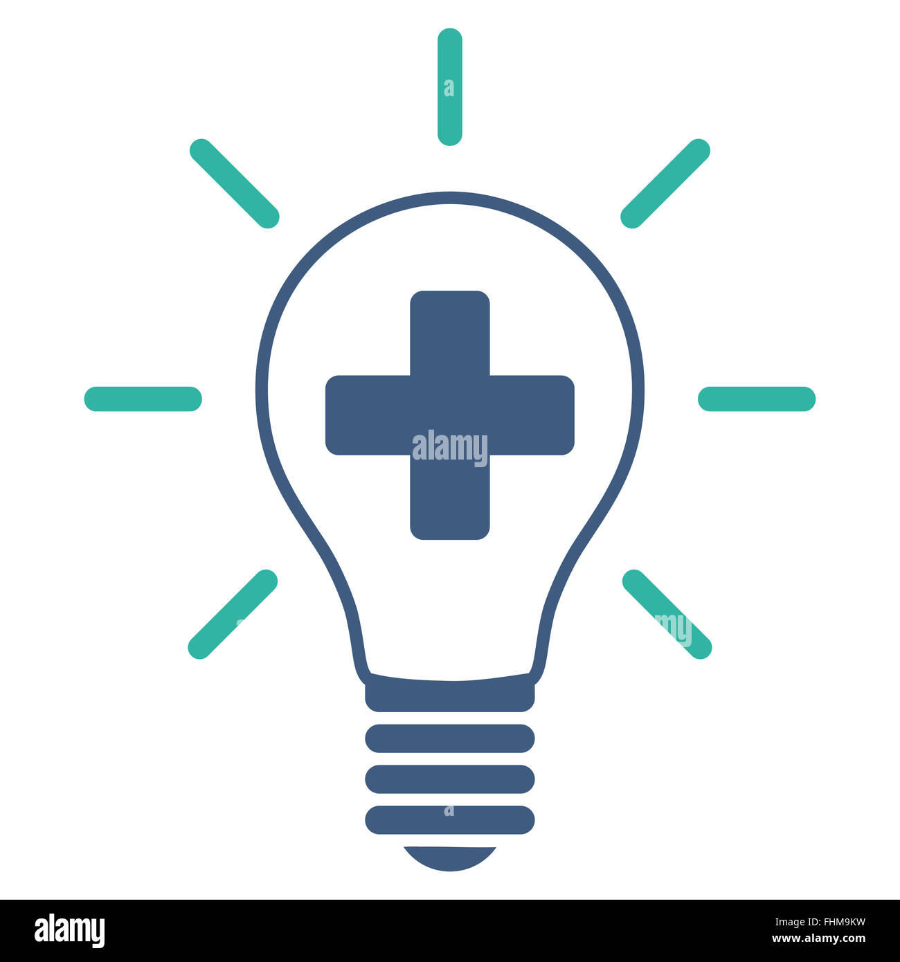 Creative Medicine Bulb Icon Stock Photo - Alamy