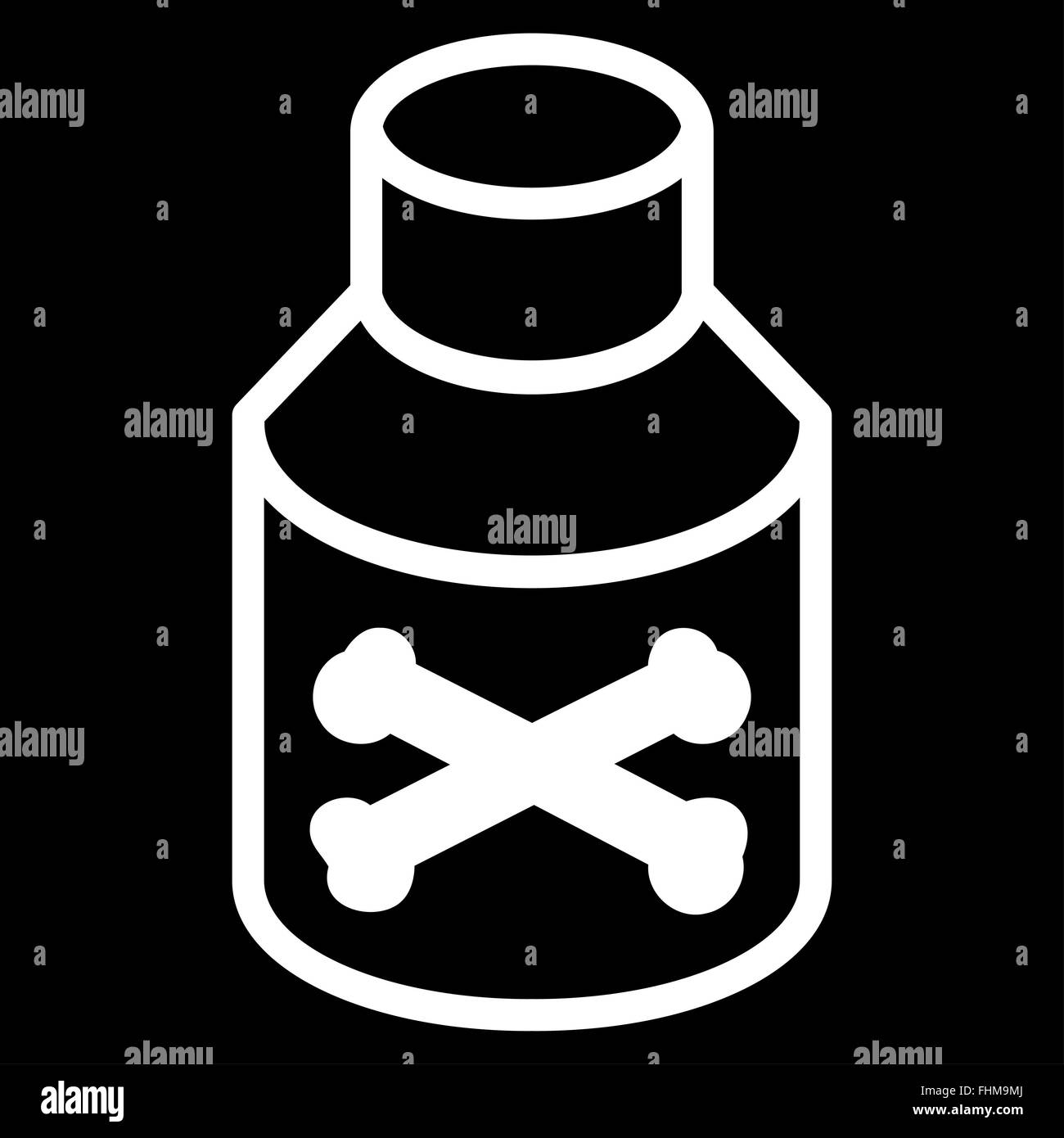 Poison Bottle Icon Stock Photo - Alamy