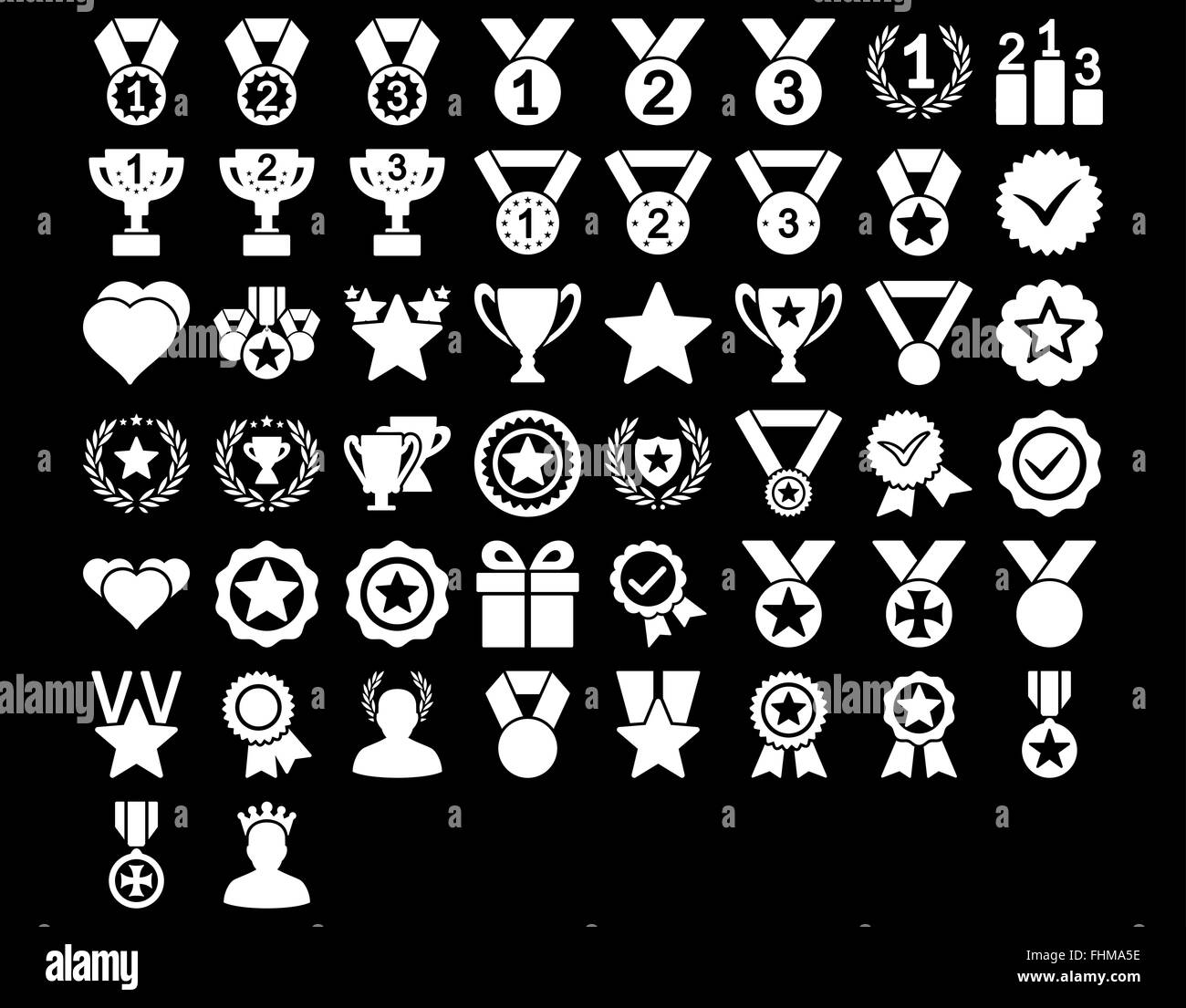 Competition and Awards Icons Stock Photo - Alamy