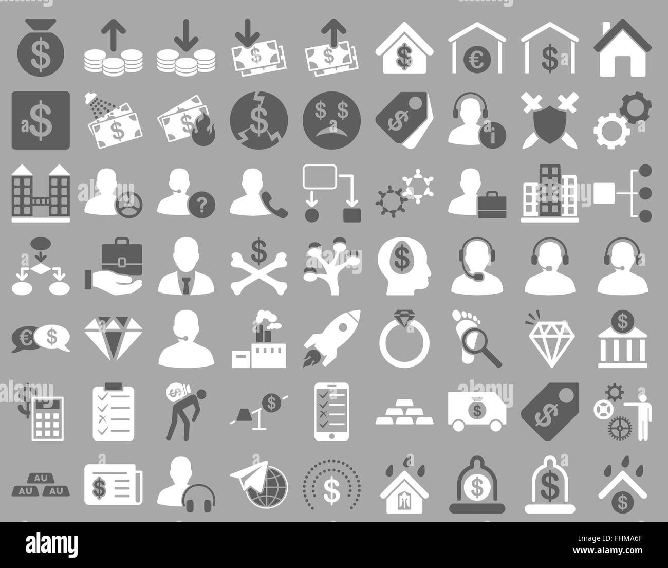 Commerce Icon Set Stock Photo - Alamy