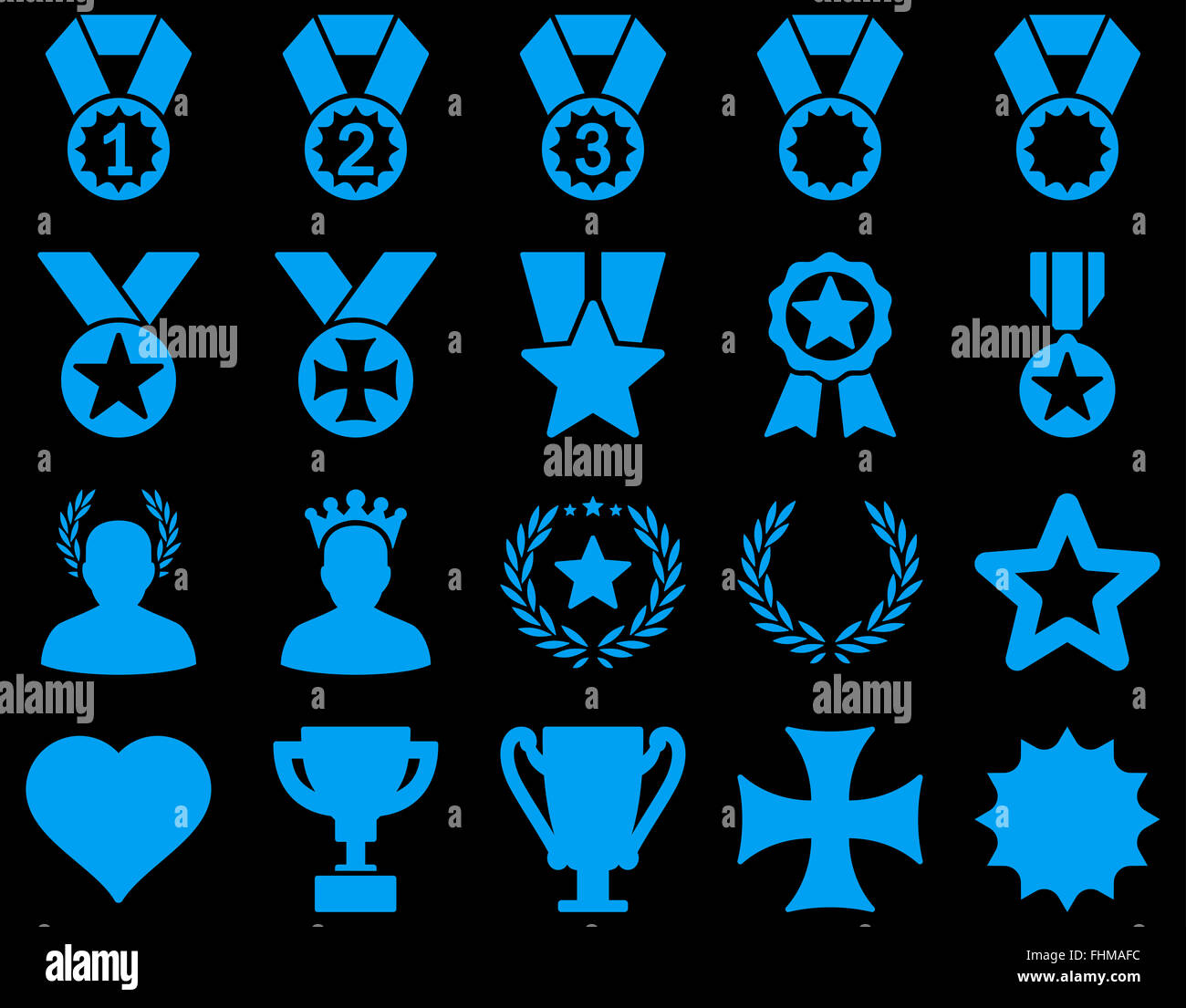 Competition amp; Success Bicolor Icons Stock Photo - Alamy