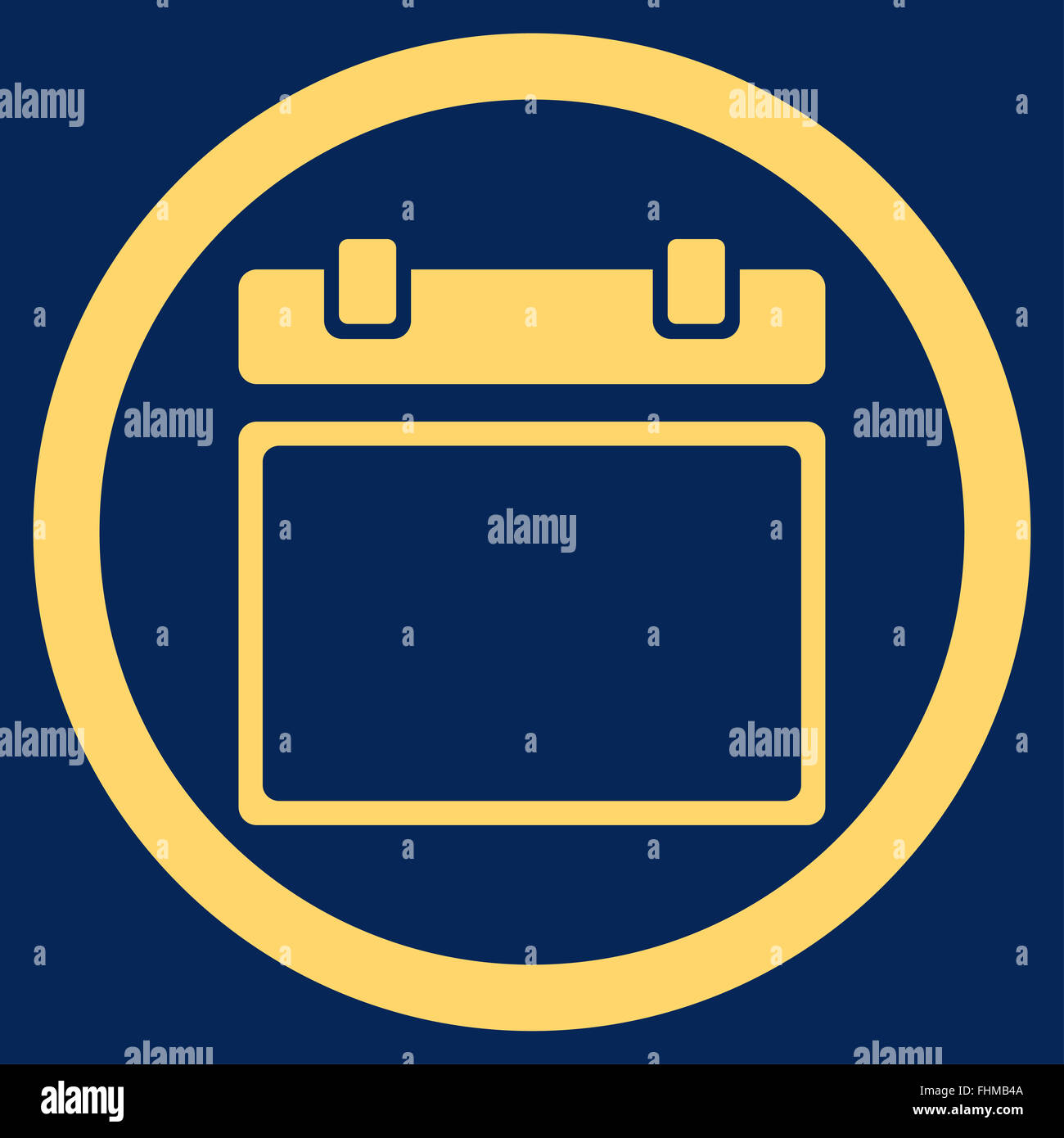 Empty Calendar Date Icon Stock Photo - Alamy