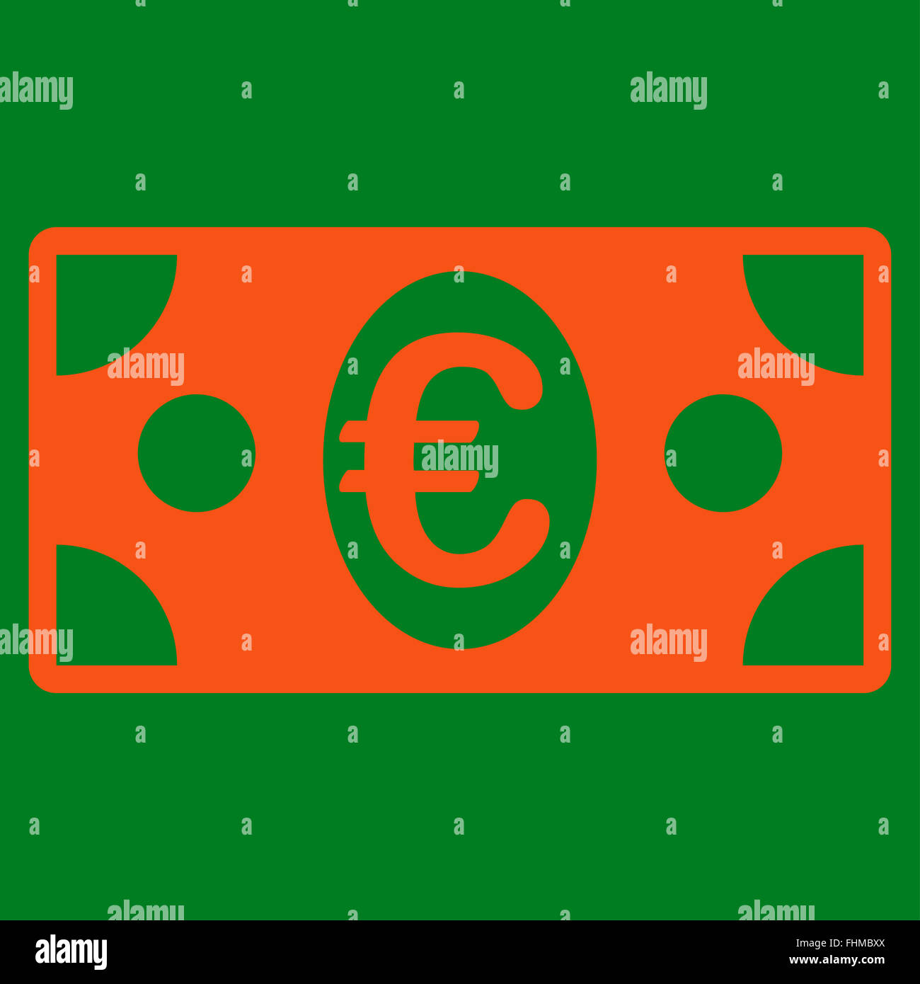 Euro Banknote Icon Stock Photo - Alamy