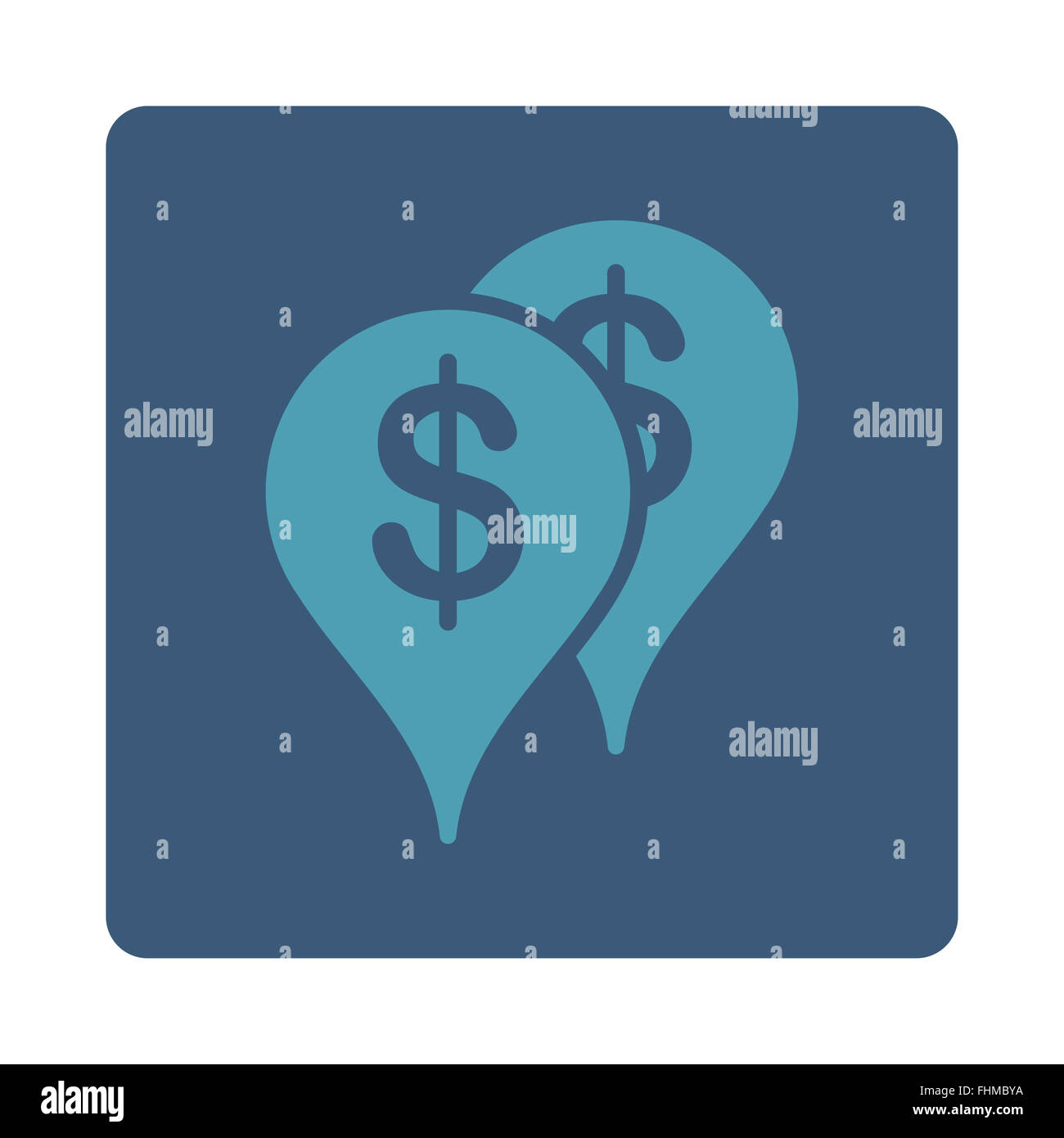 Bank locations icon Stock Photo - Alamy