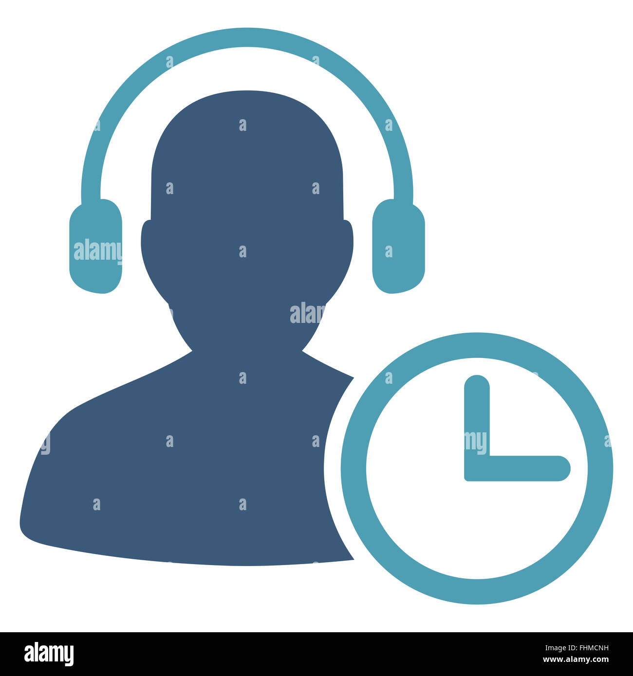 Operator Time Icon Stock Photo - Alamy