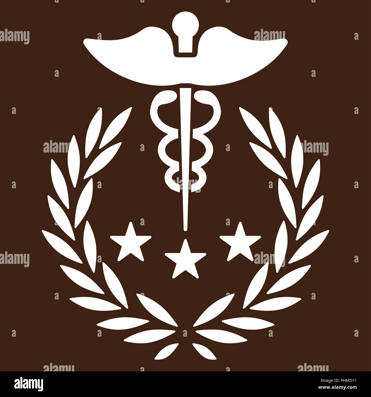 Caduceus Logo Vector Icon Stock Photo - Alamy