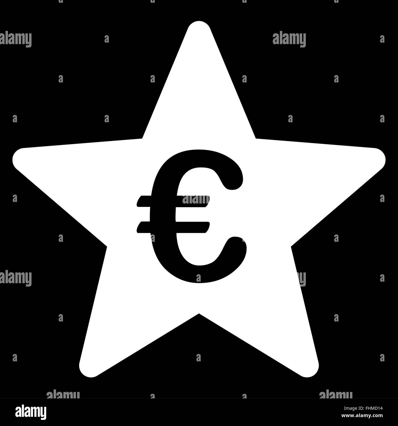 Euro Hit Parade Star Icon Stock Photo - Alamy