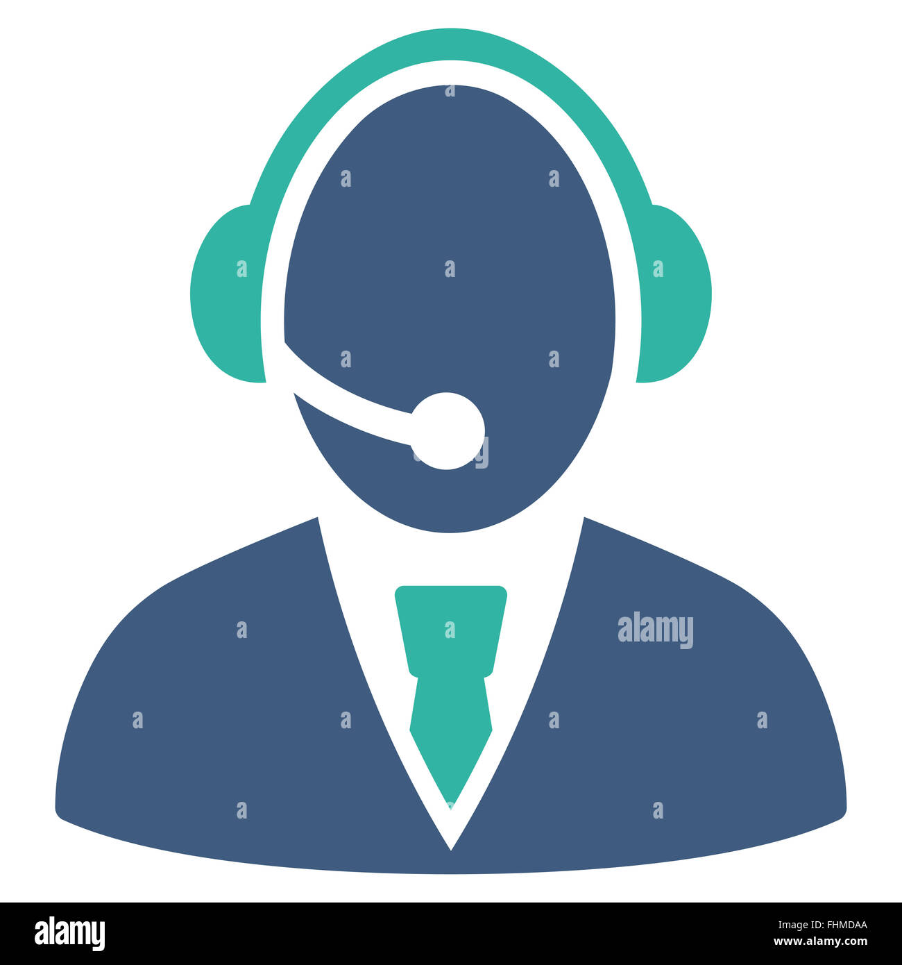 Call Center Worker Icon Stock Photo - Alamy
