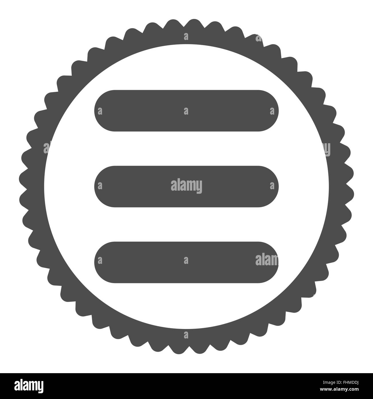 Stack flat gray color round stamp icon Stock Photo - Alamy