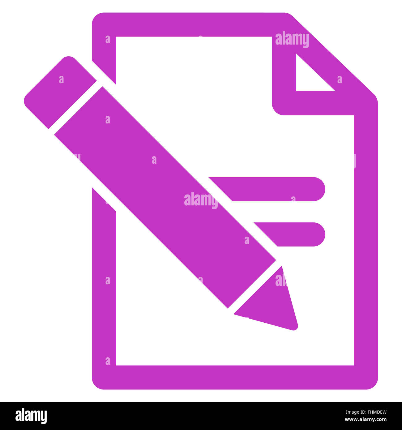 Edit Records Icon Stock Photo - Alamy