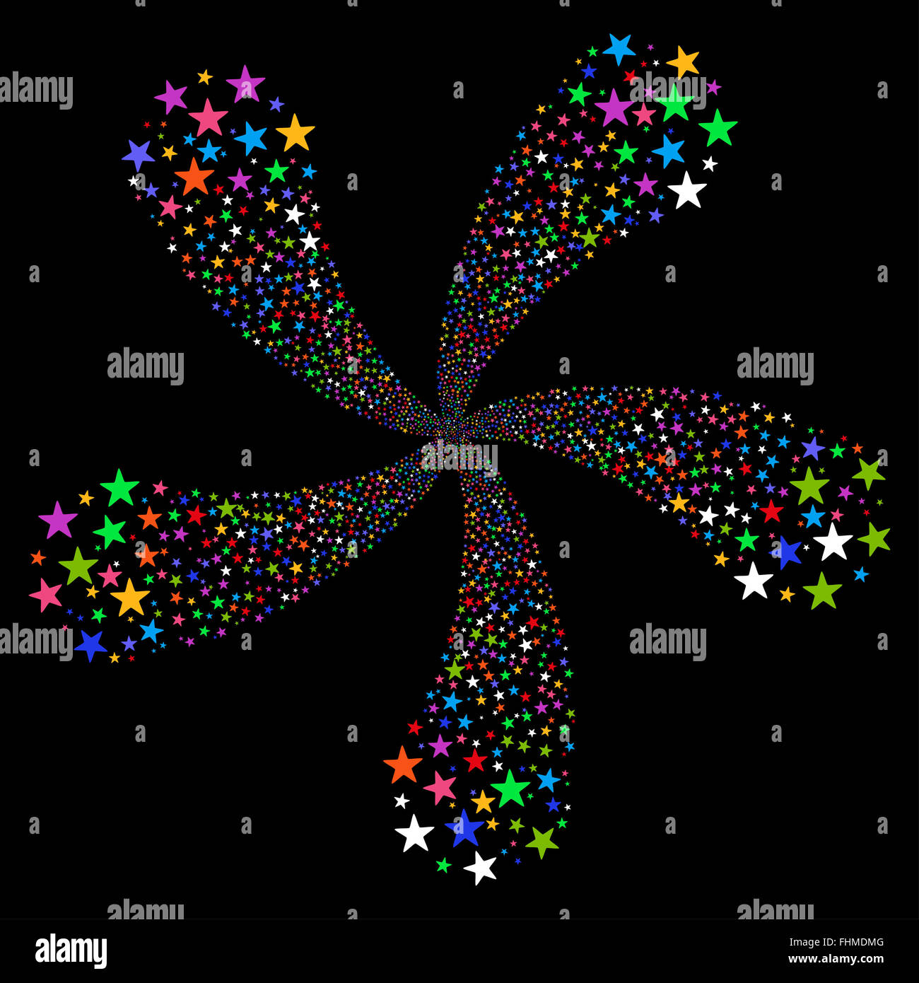Star Salute Flower With Five Petals Stock Photo - Alamy