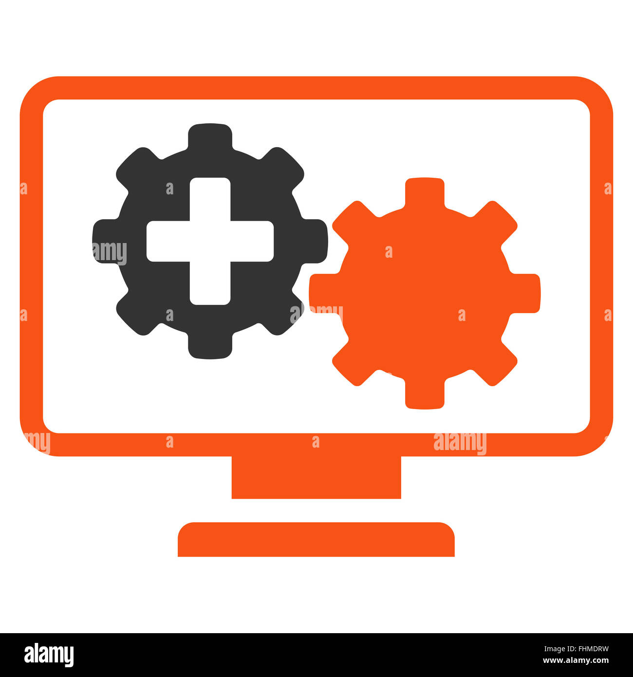 Medical Process Monitoring Icon Stock Photo - Alamy