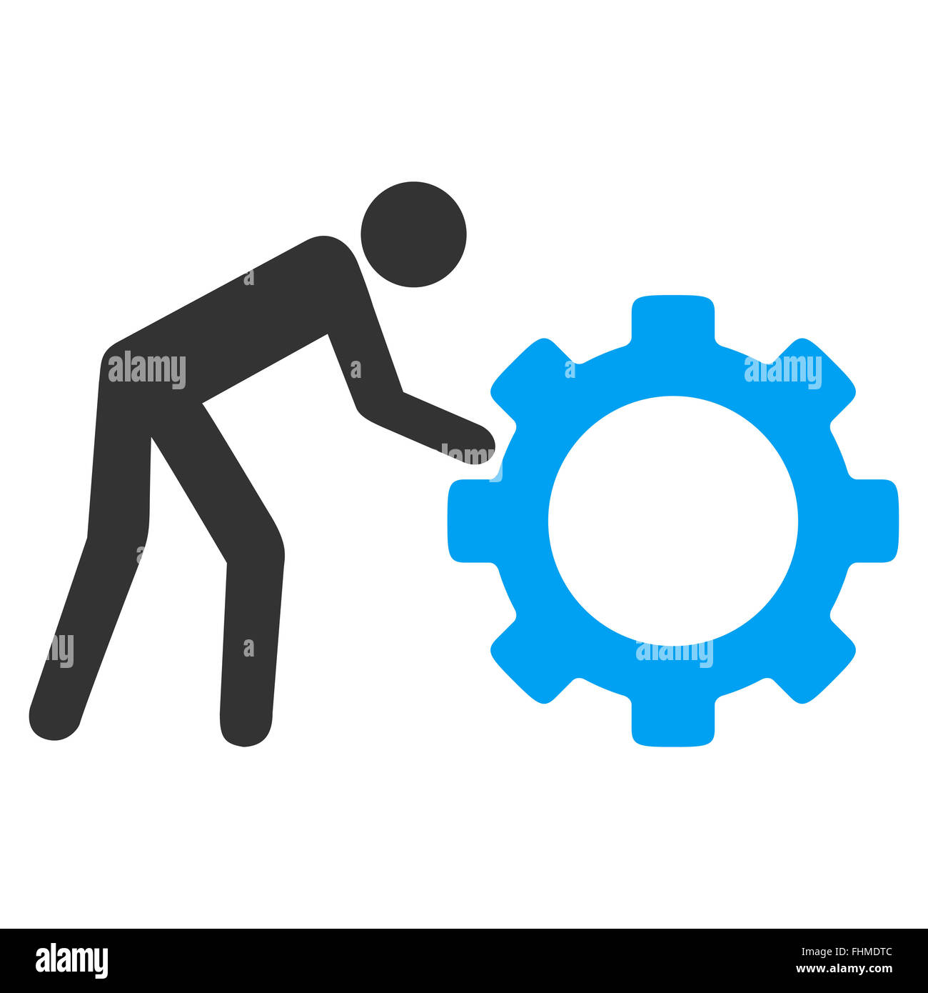 Working Person Icon Stock Photo - Alamy