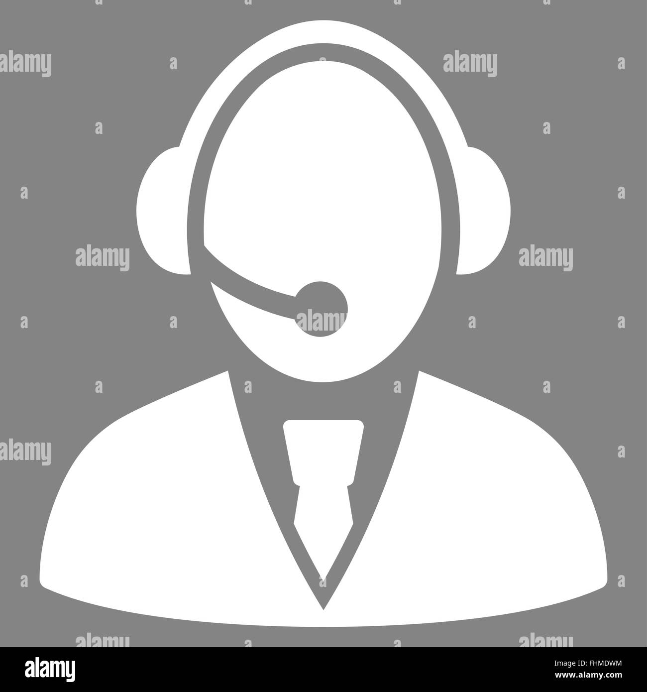 Call Center Worker Icon Stock Photo - Alamy