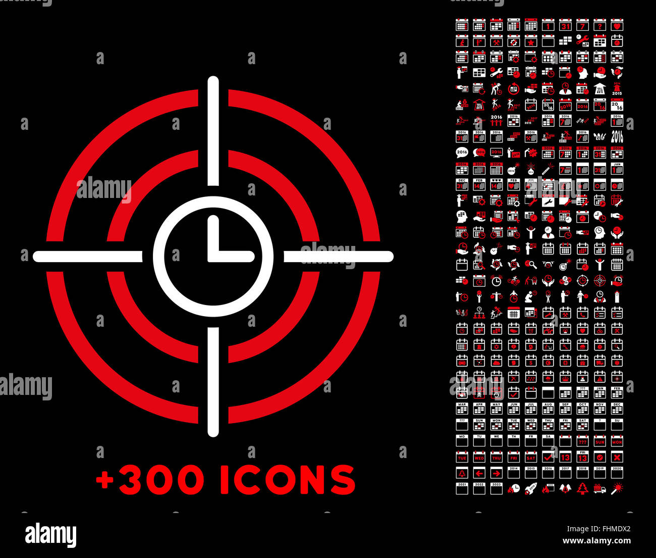 Time Target Icon Stock Photo - Alamy