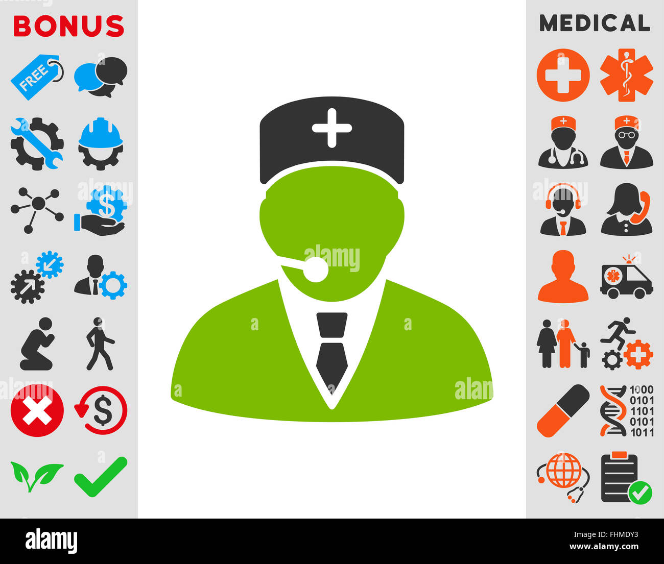 Medical Manager Icon Stock Photo - Alamy