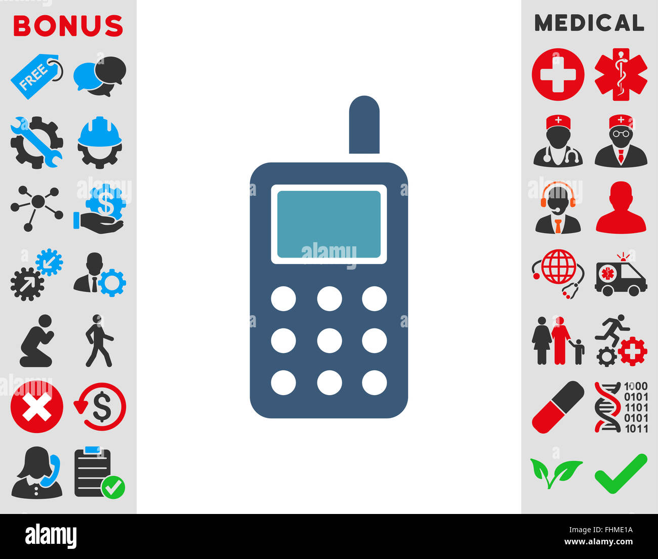 Cell Phone Icon Stock Photo - Alamy