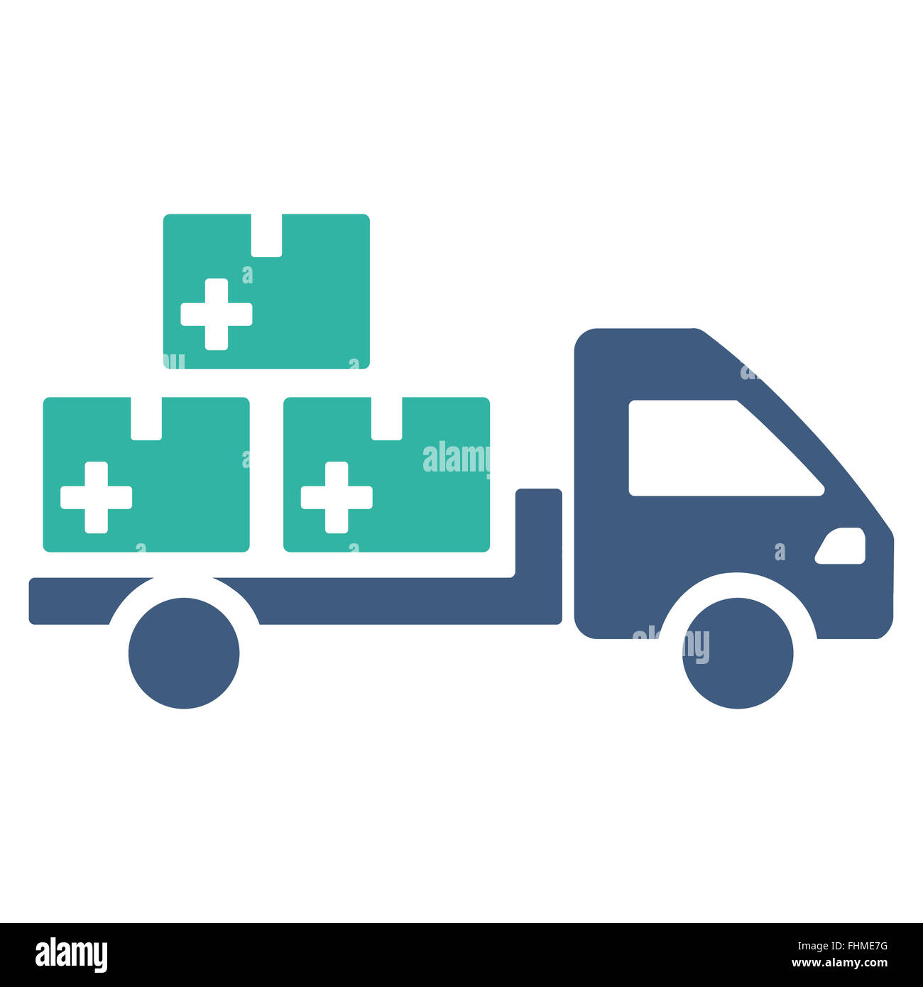 Medication Delivery Icon Stock Photo - Alamy