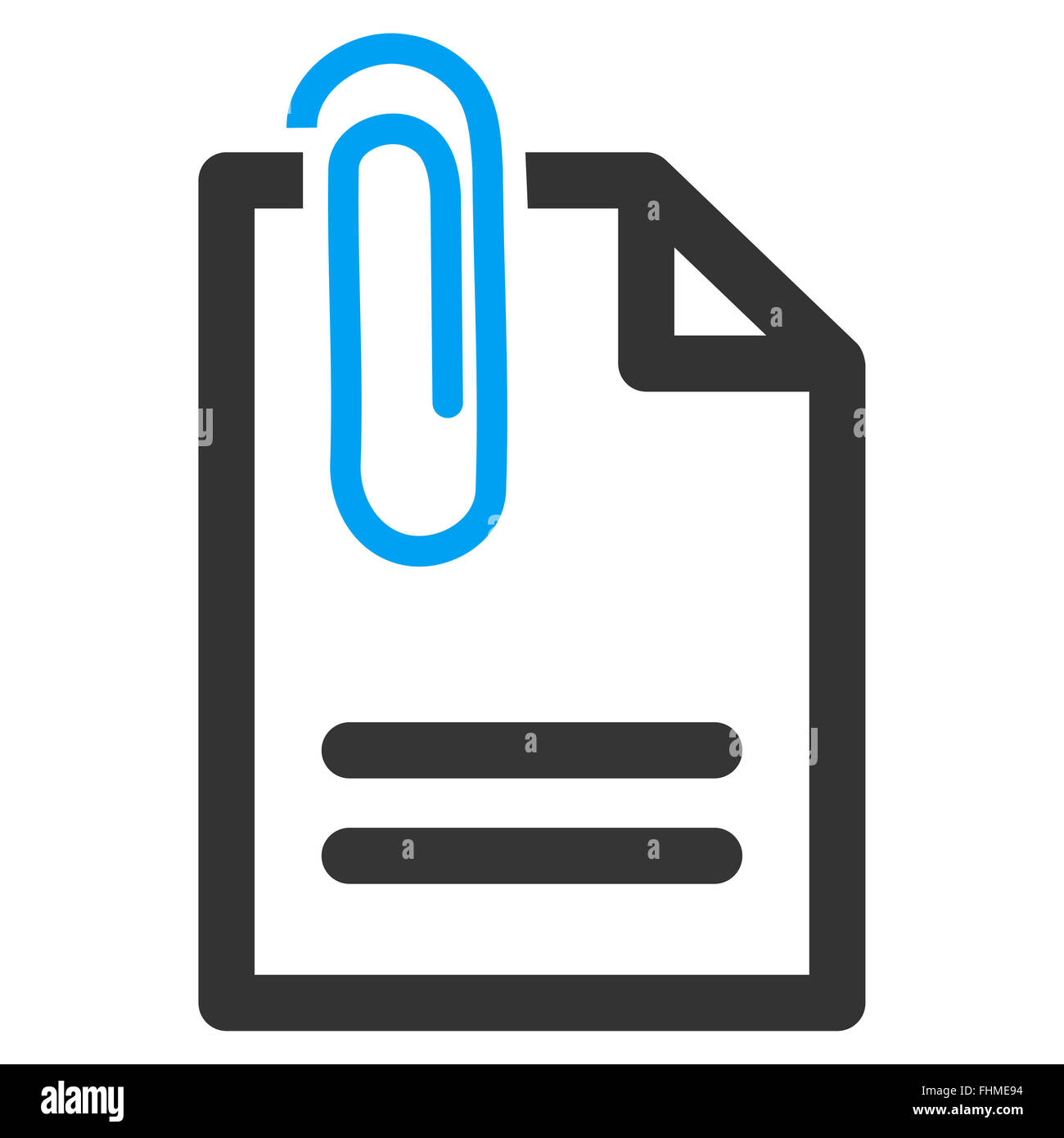 Attach Document Icon Stock Photo - Alamy