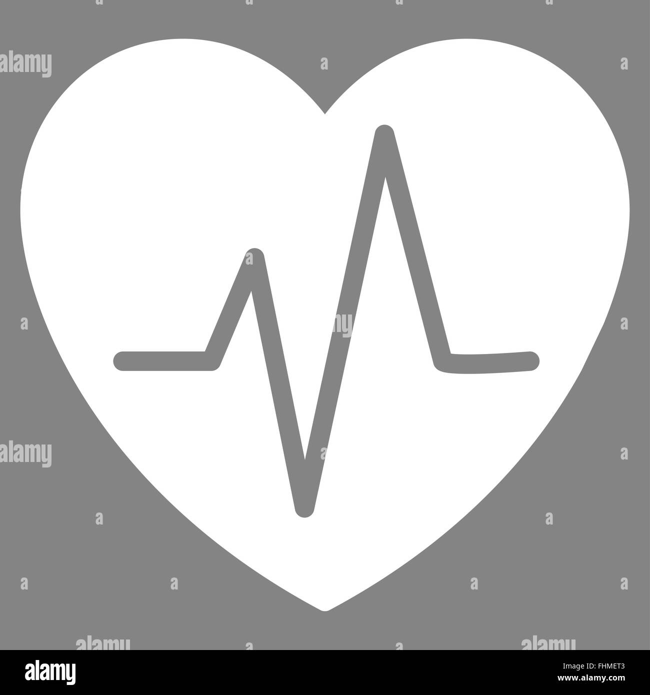 Heart Ekg Icon Stock Photo - Alamy