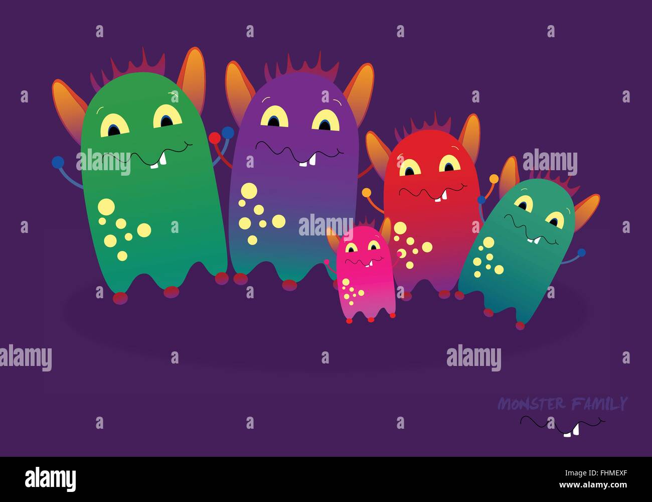 Family vector illustration Stock Vector Images - Alamy